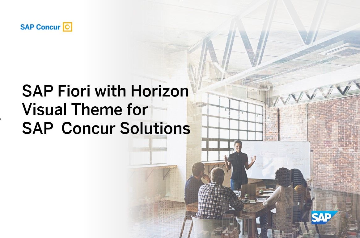 The Sap Fiori With Horizon Visual Theme Is Coming Sap Concur Community
