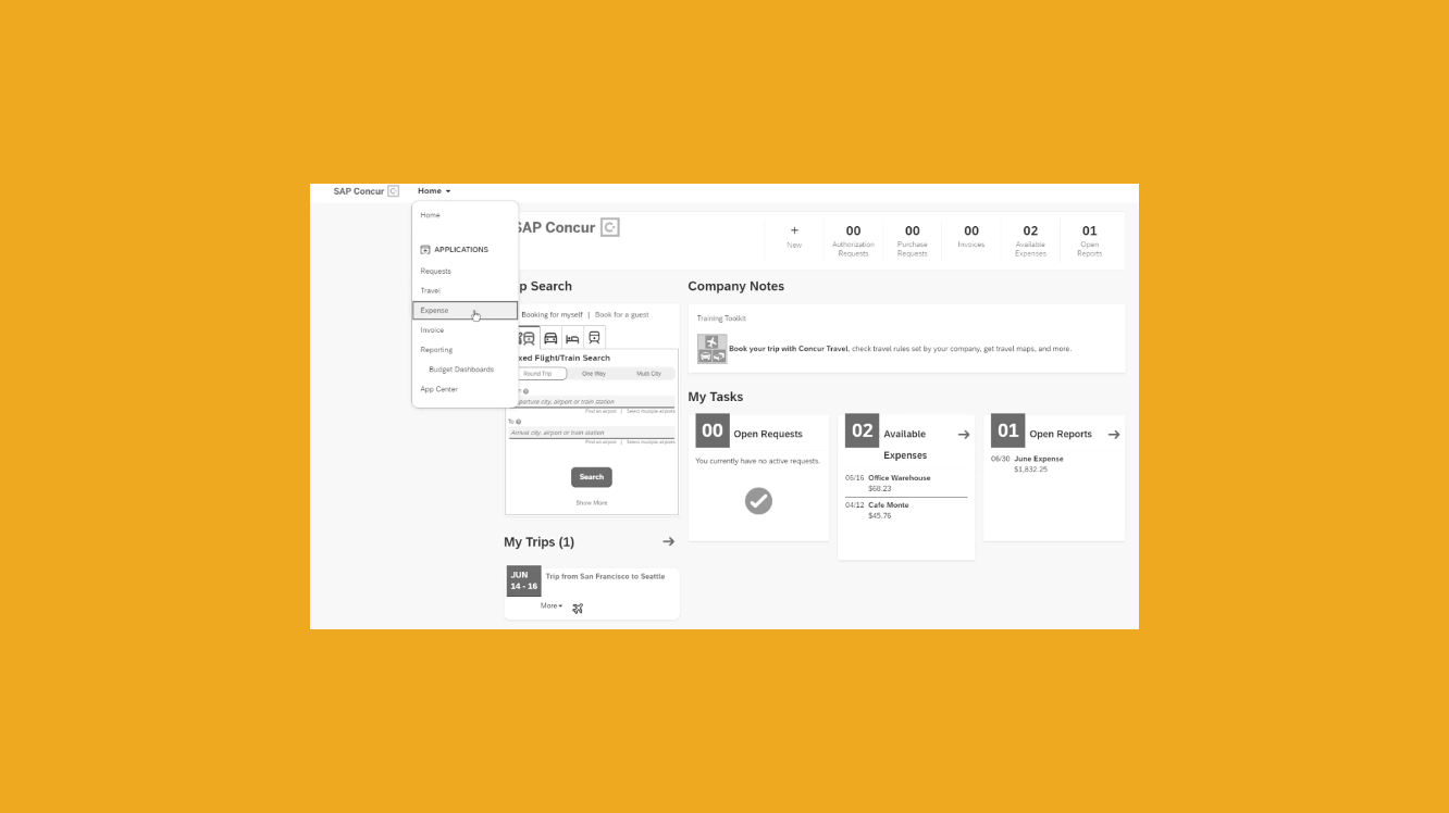 Sap Fiori With Horizon Visual Theme Sap Concur Community