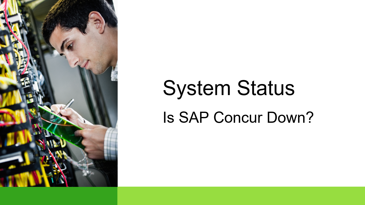 Is Sap Concur Down Sap Concur Community