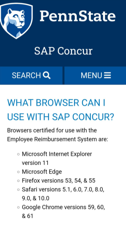 Sap Concur And Edge Compatibility Inquiry Sap Concur Community 9440