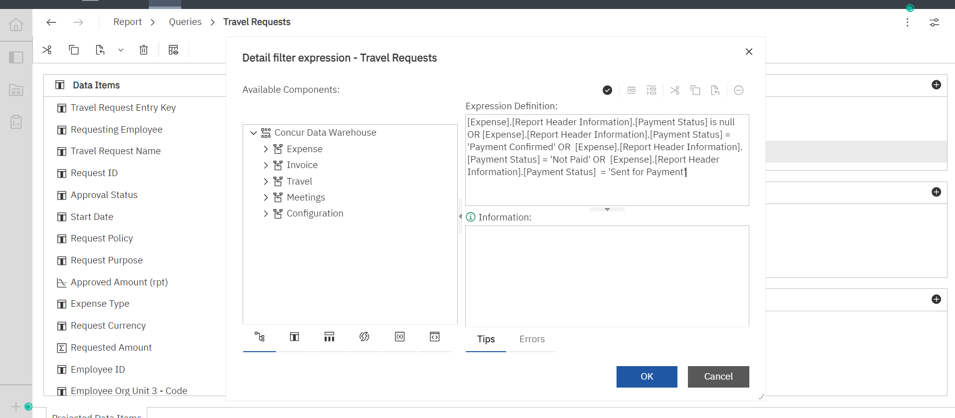 Concur Report Sap Concur Community