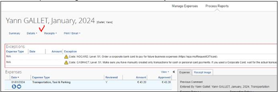 Solved List Settings In Expense Processor Screen Sap Concur Community