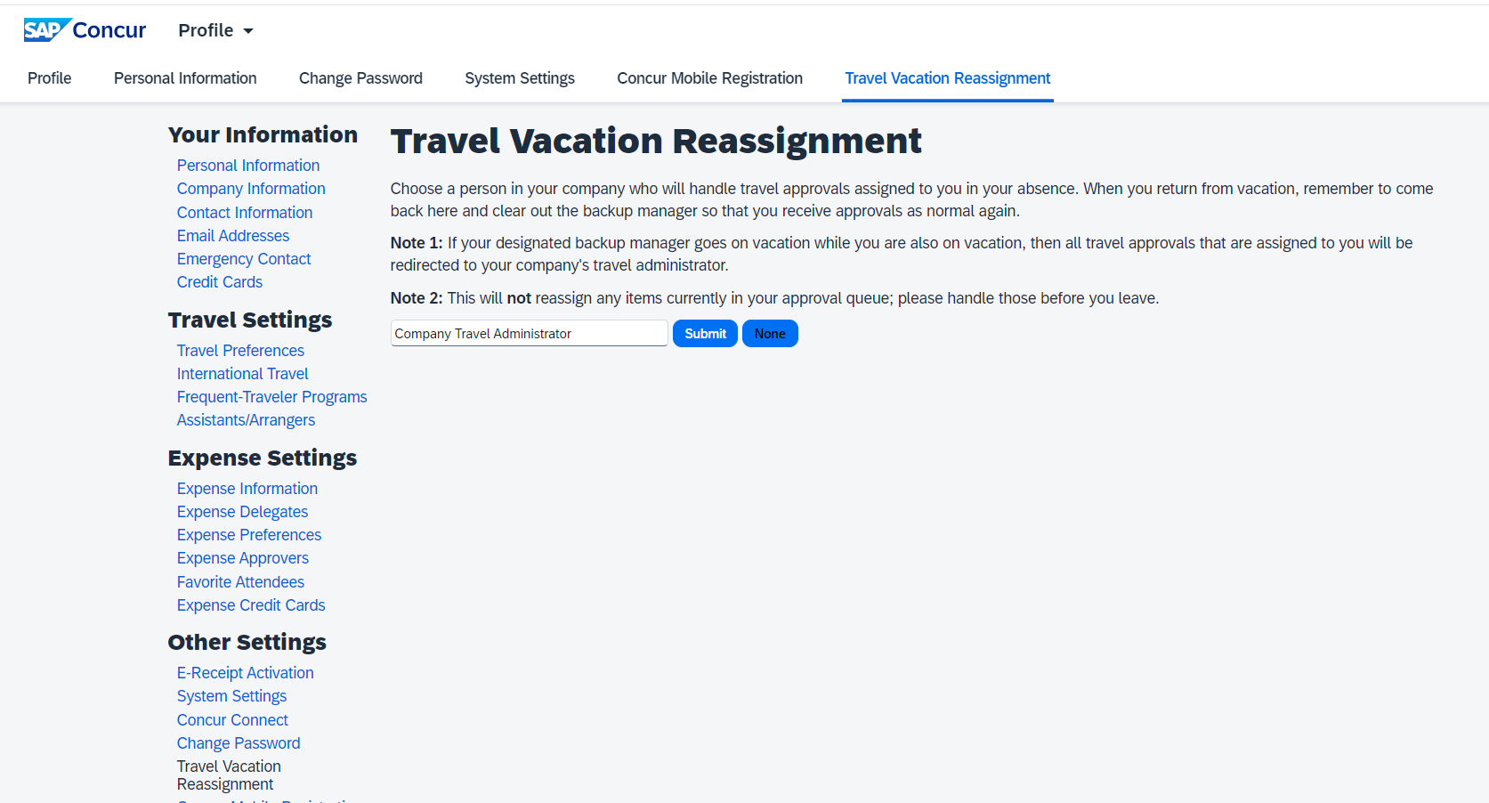 How do you use the Travel Policy Administration pa... - SAP Concur ...