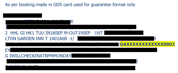 Guarantee card charged before Check In - SAP Concur Community
