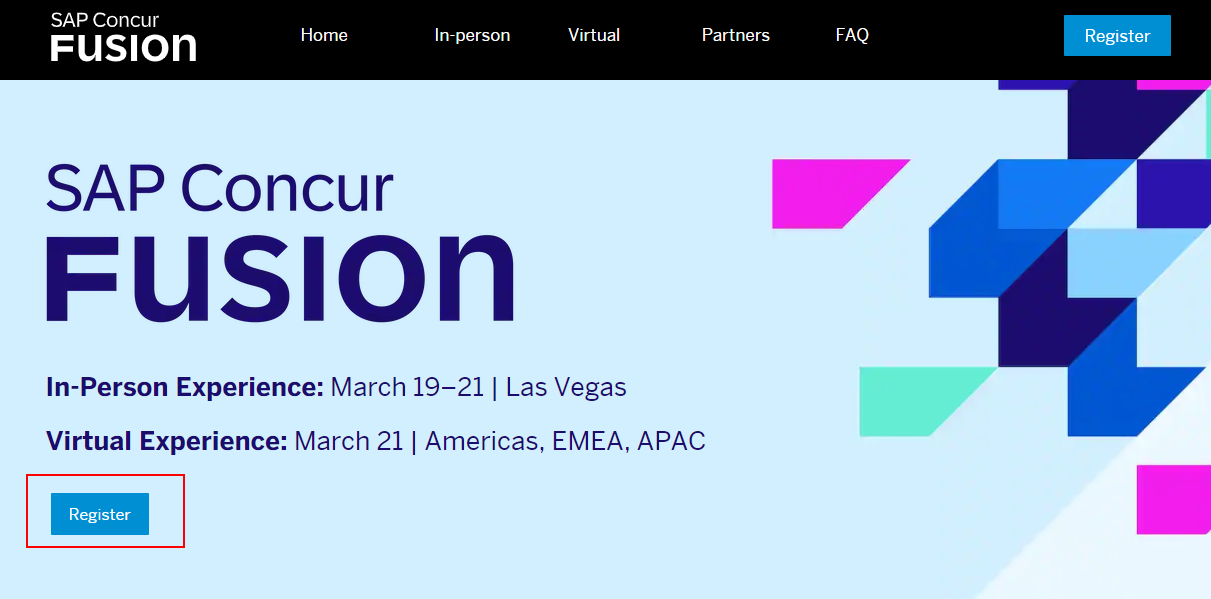 Registration for Fusion Global Day - SAP Concur Community