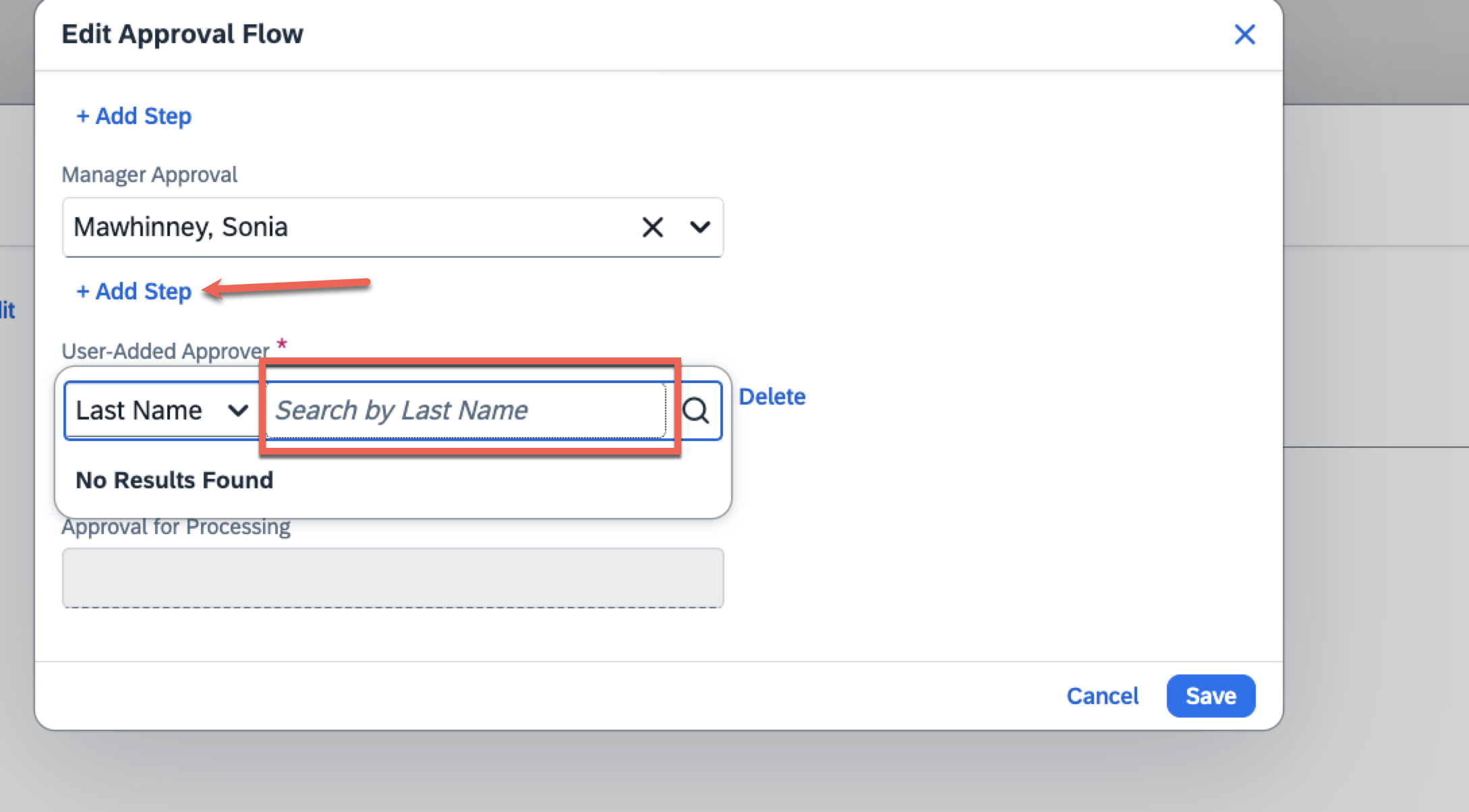 Solved Selecting An Additional Approver For A User Sap Concur Community