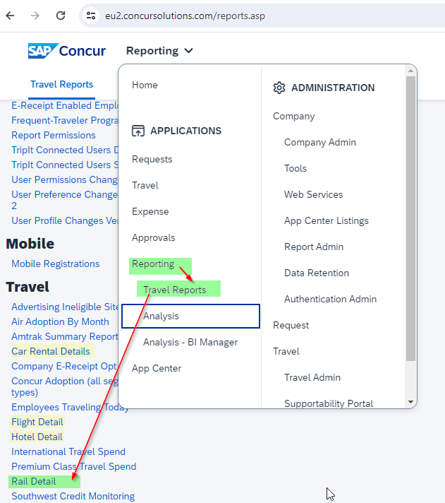 Travel Reporting Sap Concur Community