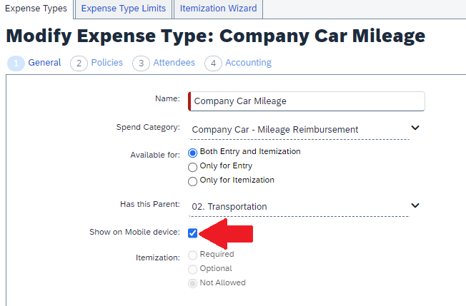 New Expense Type not displaying in mobile - SAP Concur Community