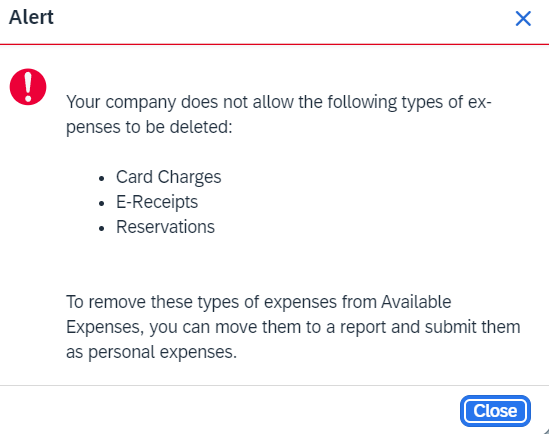 Can't delete an e-receipt. - SAP Concur Community Can't delete an e-receipt. - SAP Concur Community