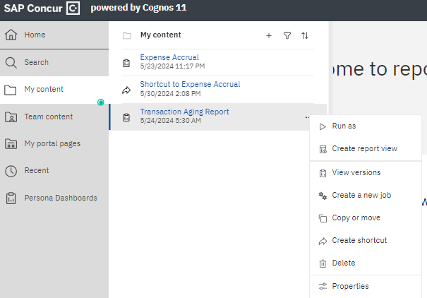 Re Creating Multi Query Report In Intelligence Sap Concur Community