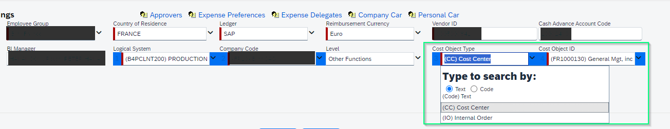 Solved: Allocation of expense report - SAP Concur Community