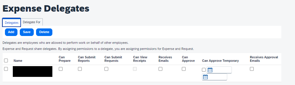 Solved Adding A Delegate Sap Concur Community