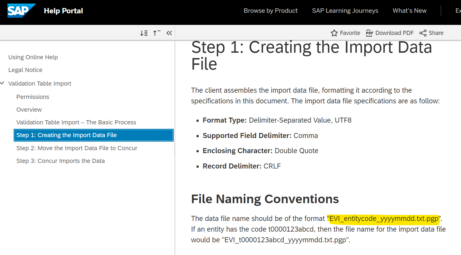 Solved Validation Table Update Through Sftp Sap Concur Community
