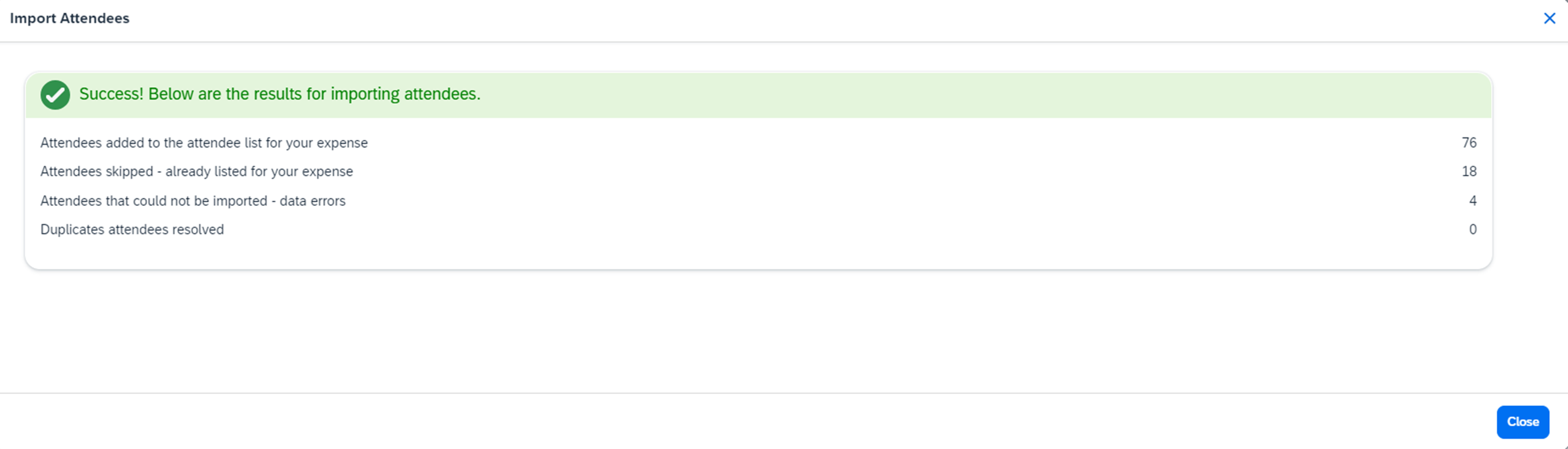 Solved Attendee Import Skipping Records Based On Duplic Sap Concur Community