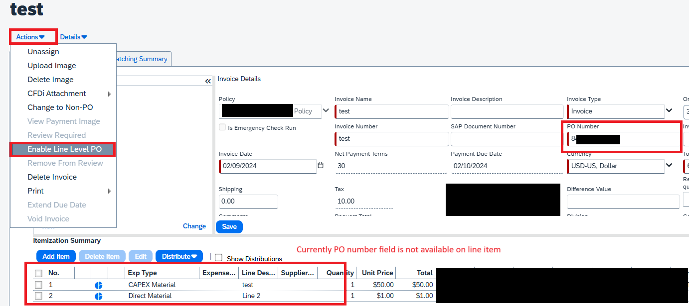 Solved Matching Multiple Purchase Orders To One Invoice Sap Concur