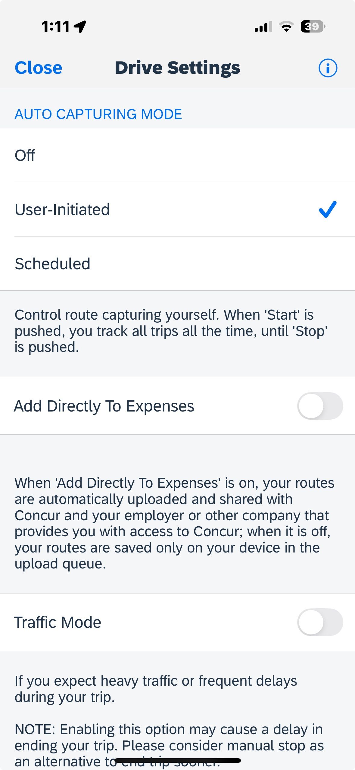 How Do I Enable Sap Concur Drive On The Mobile App Sap Concur