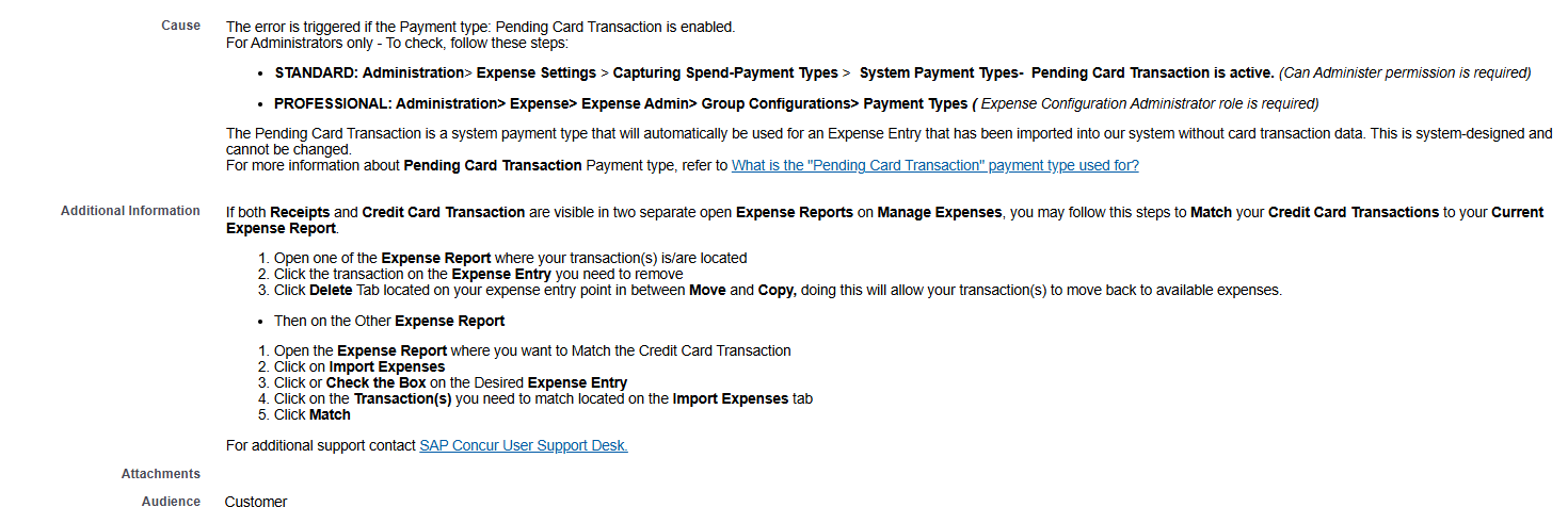Solved Alert This Expense Cannot Be Submitted Until It I Sap