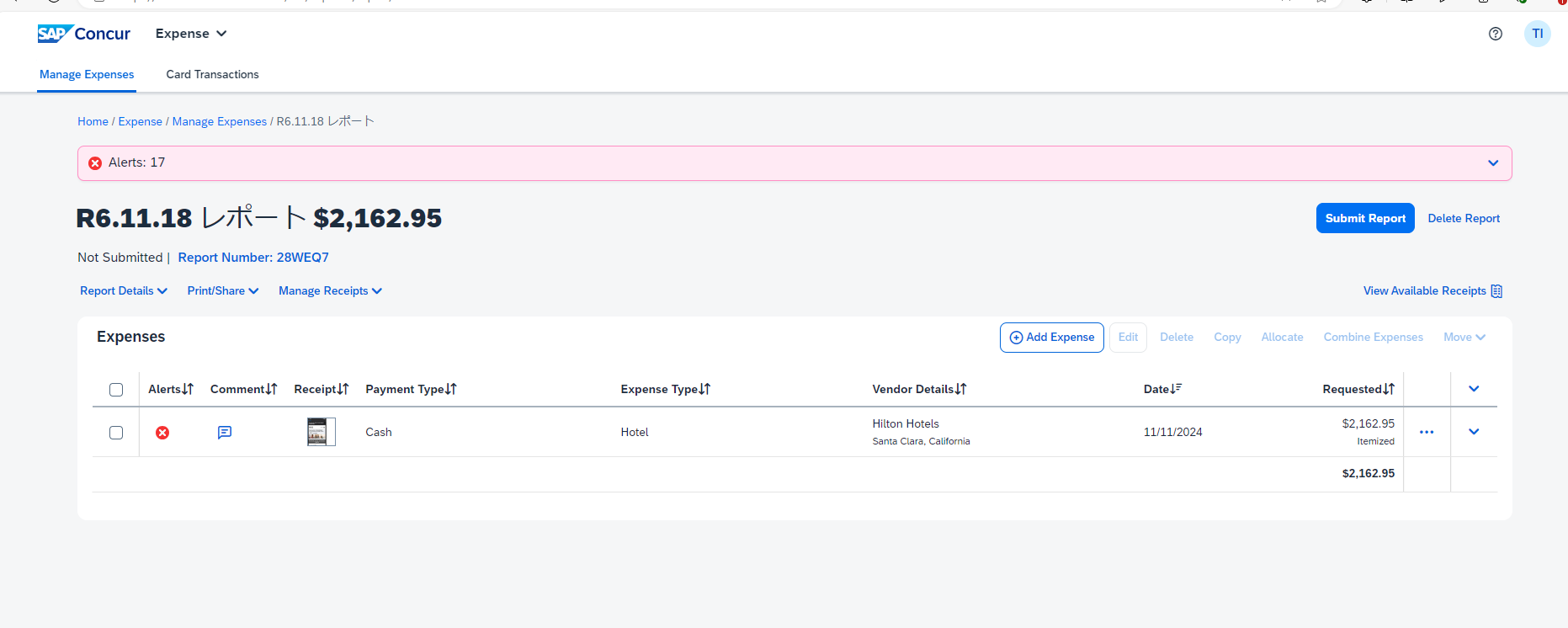 Solved: To proceed my expense with alerts - SAP Concur Community