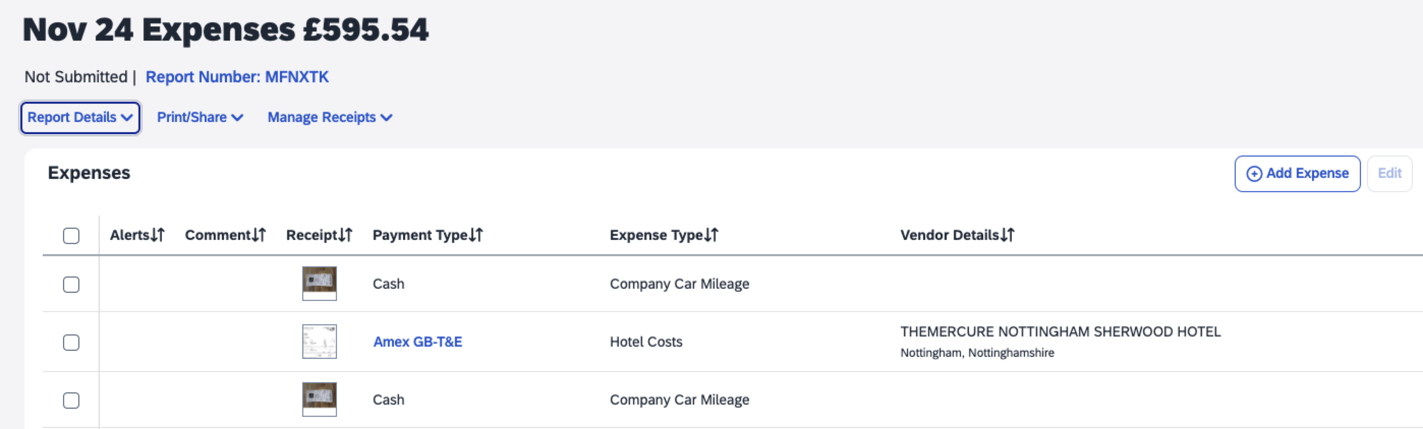 Missing Receipts and Pending Claims - SAP Concur Community