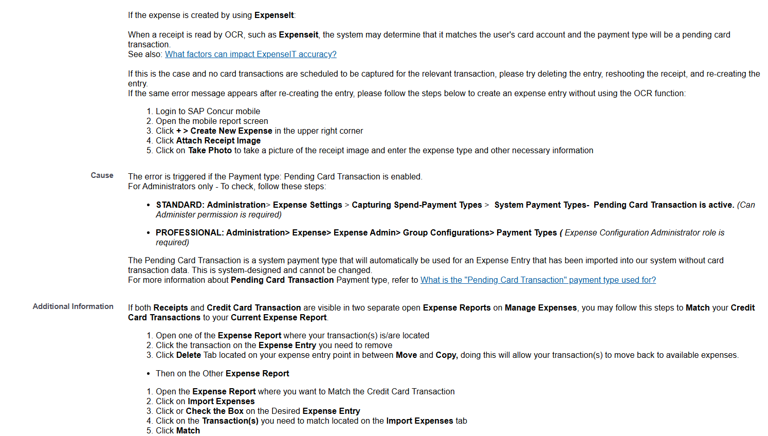 Re Error This Expense Cannot Be Submitted Until Sap Concur