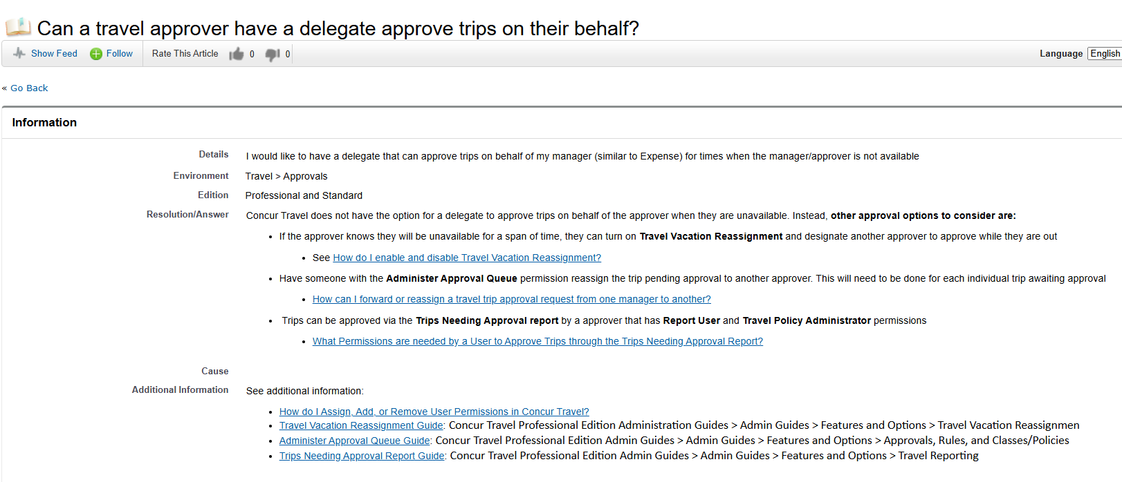 Solved Updating Travel Approver Delegate Sap Concur Community