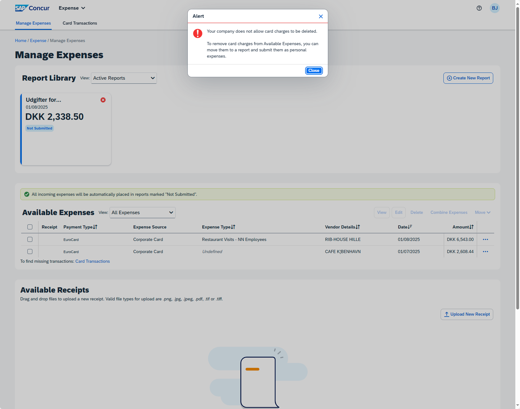 Solved: Expense report - SAP Concur Community