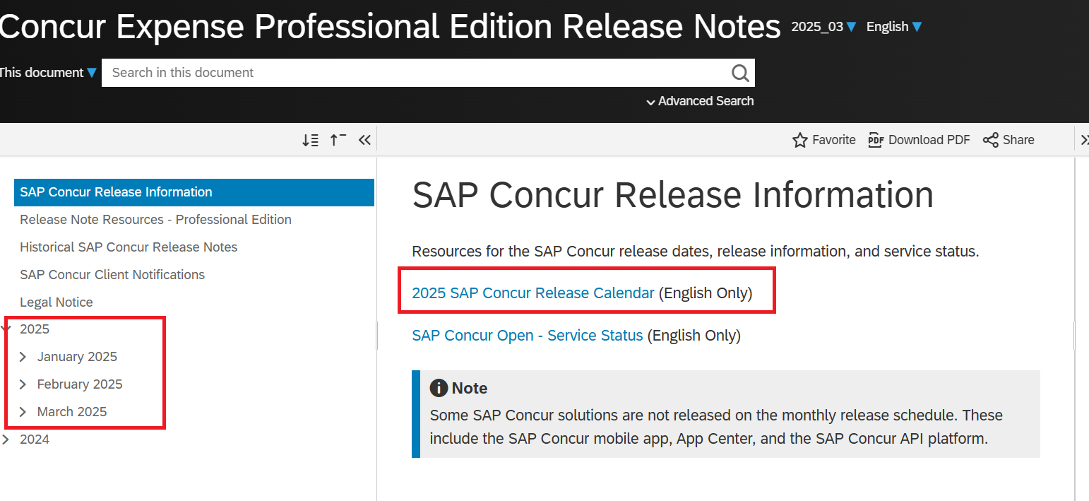 Solved: Concur Expense Release Schedule - SAP Concur Community