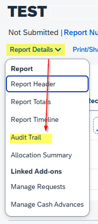 Payroll Posting Failed Message on Expense Report -... - SAP Concur ...