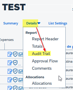 Payroll Posting Failed Message on Expense Report -... - SAP Concur ...
