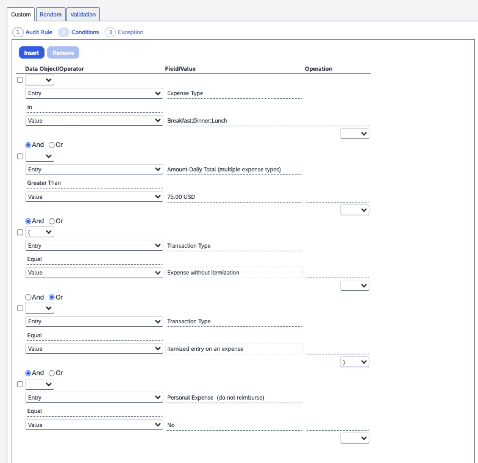 Solved: Creating an audit rule that checks both the amount... - SAP ...