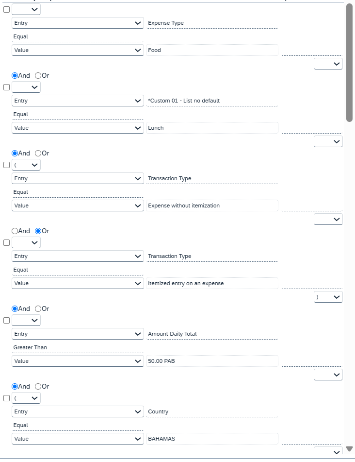 Solved: Setting up per day limit audit rule with one expen... - SAP ...