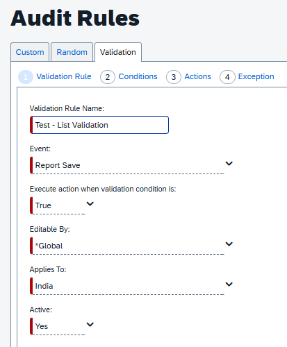 Solved: audit rule cost object question - SAP Concur Community