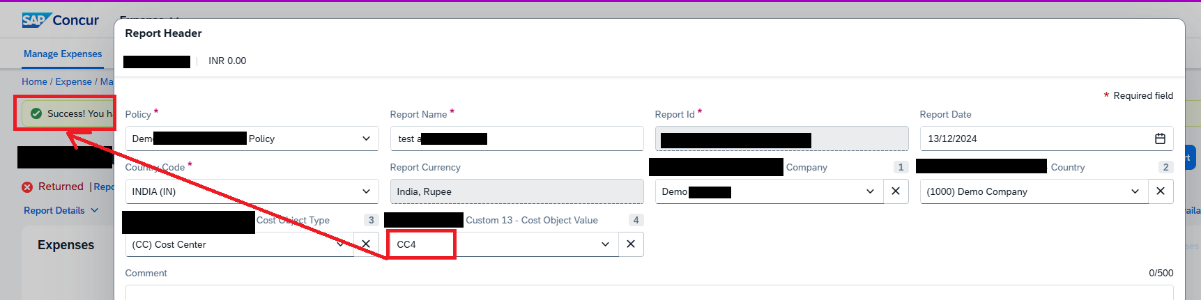 Solved: audit rule cost object question - SAP Concur Community