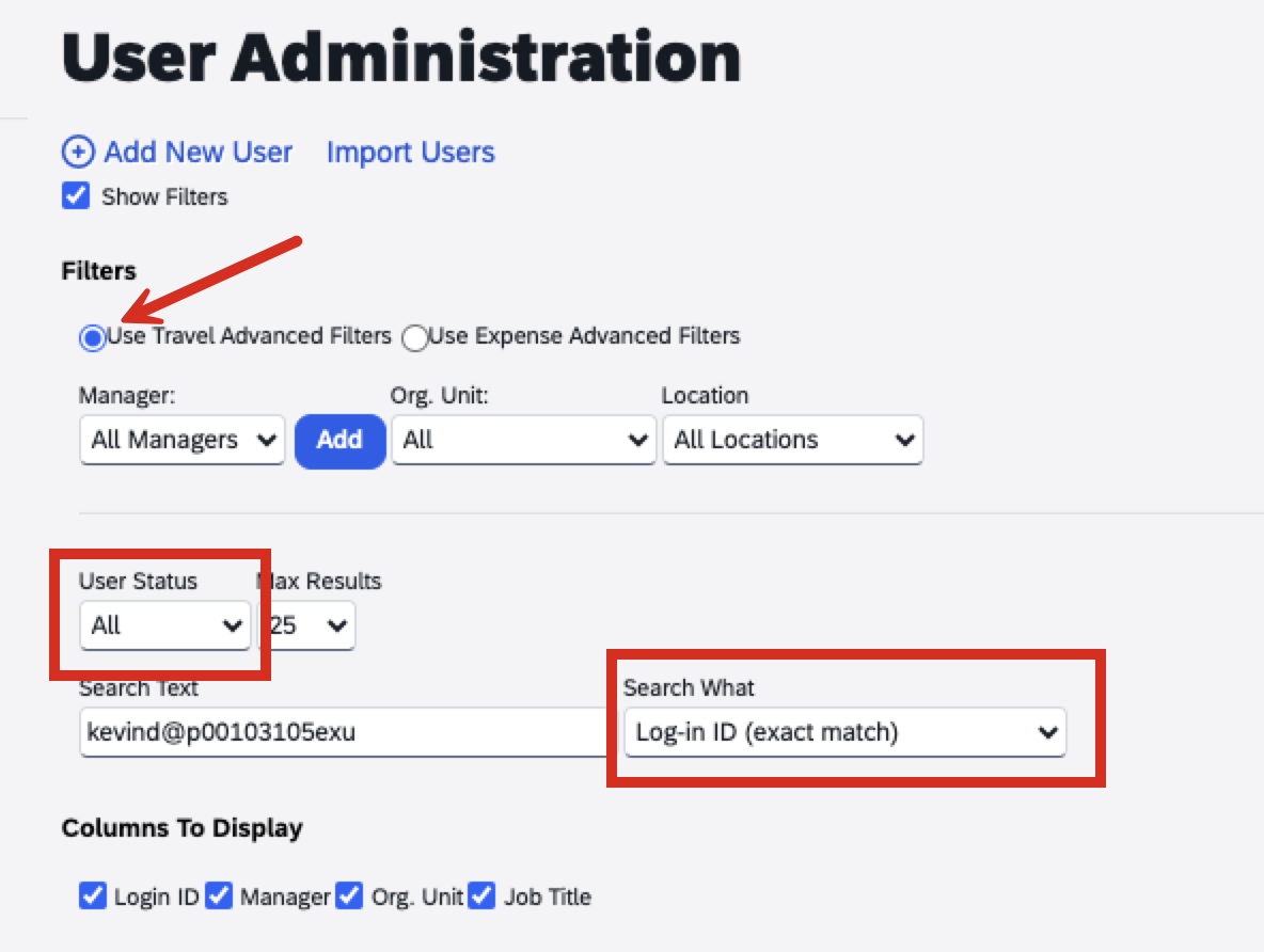 Solved: Login Id not available when updating email and oth... - SAP ...