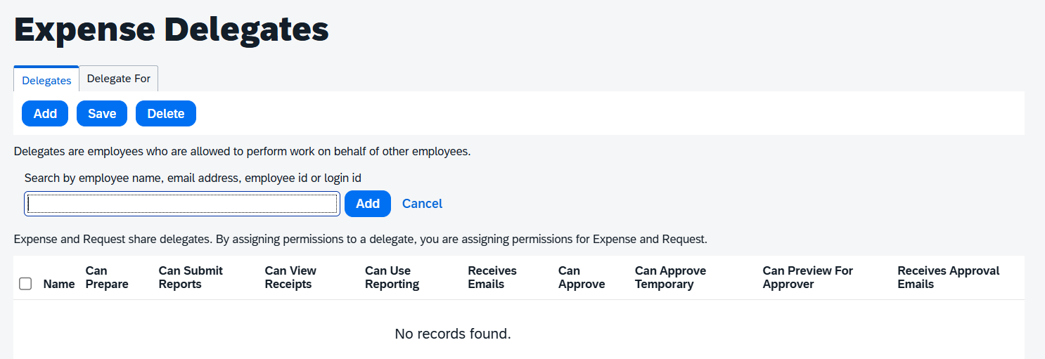 Adding a Delegate - SAP Concur Community