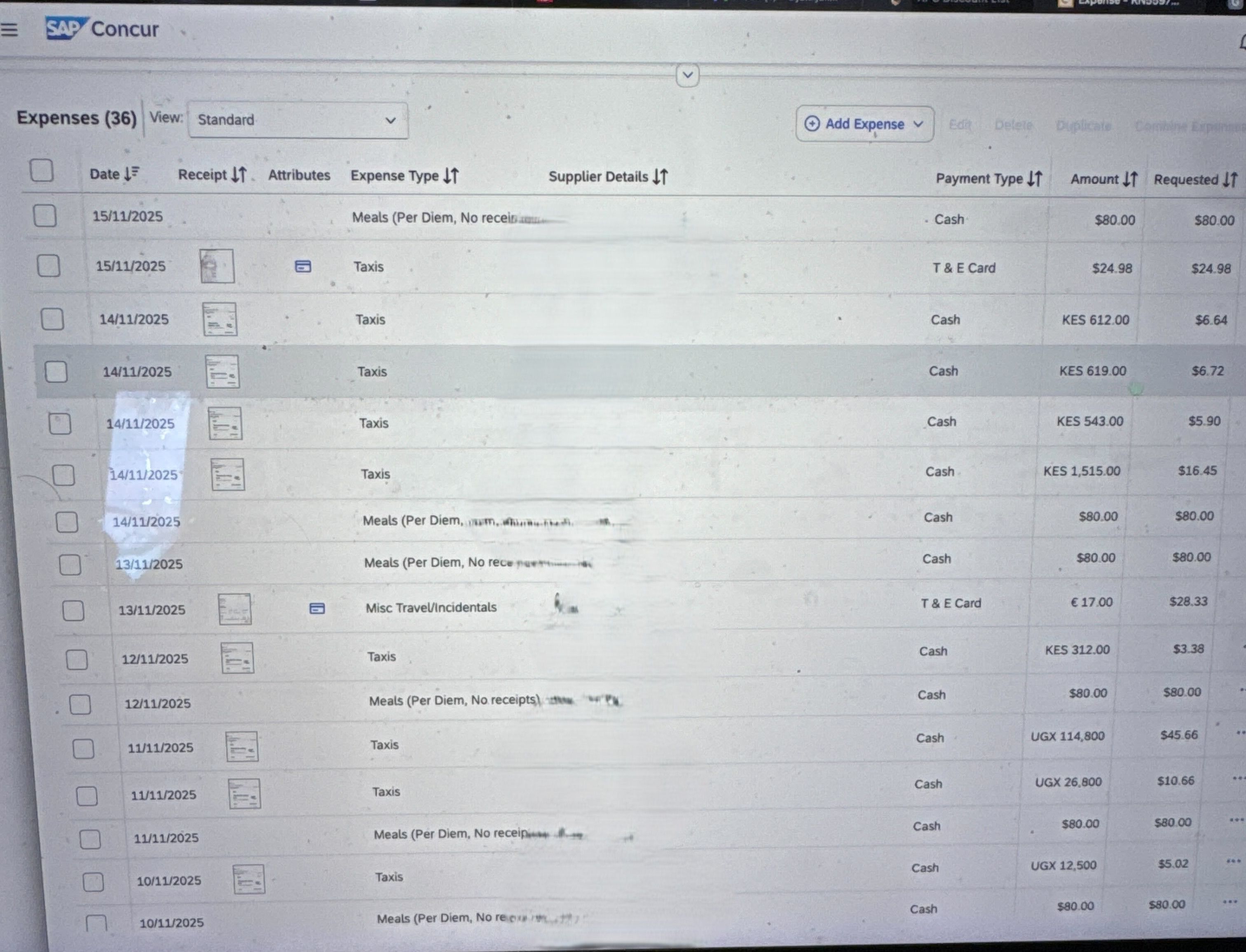 Concur expense UI update....issue with Submit butt... - SAP Concur ...