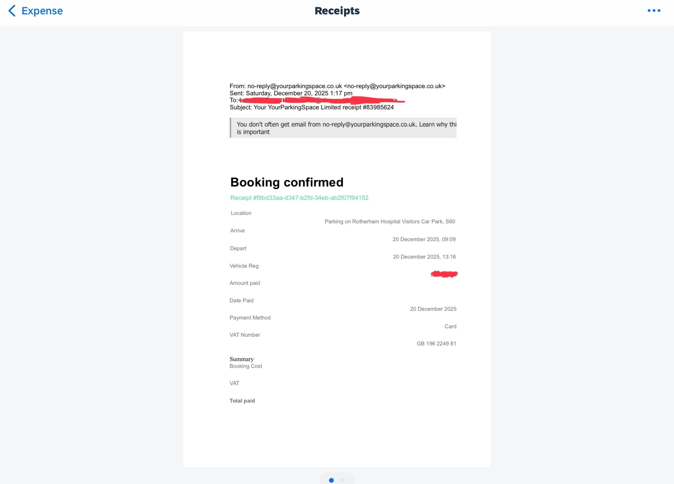 Forwarded receipts don't process correctly. Zero v... - SAP Concur ...