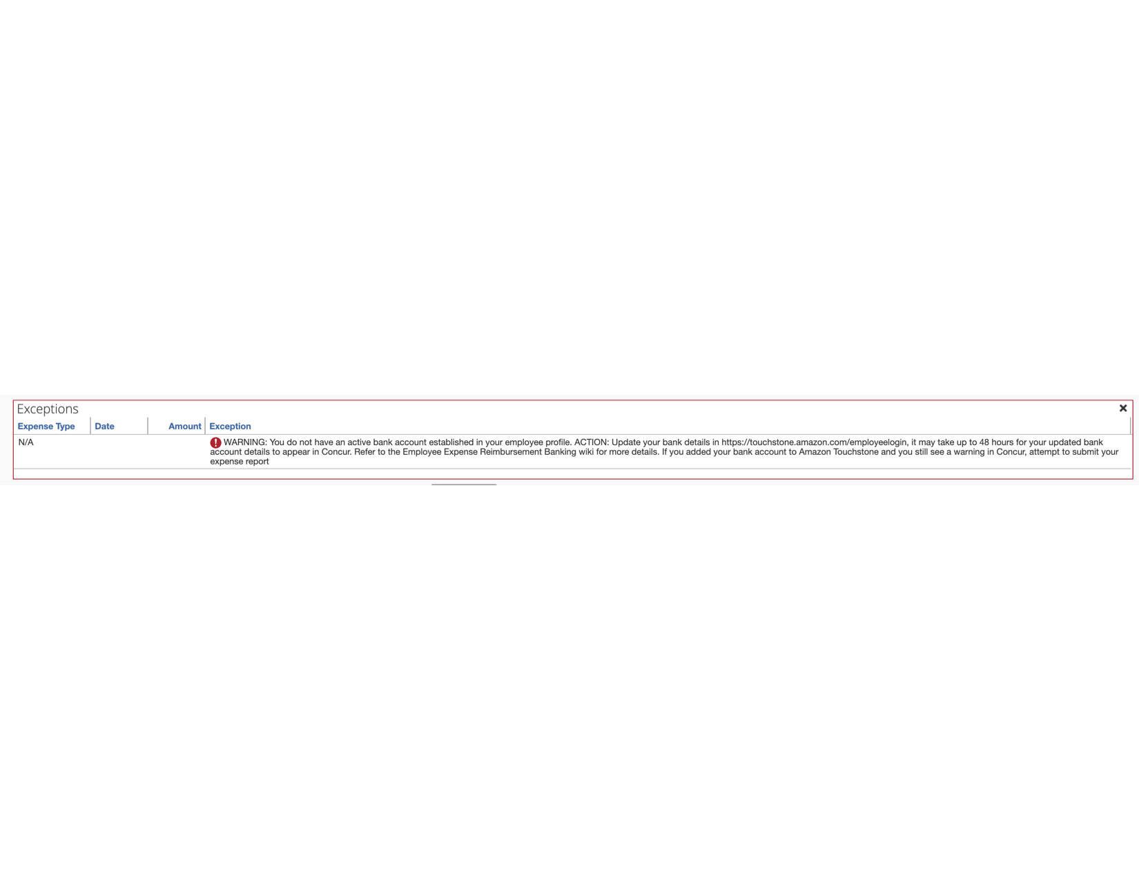 Bank Information - SAP Concur Community