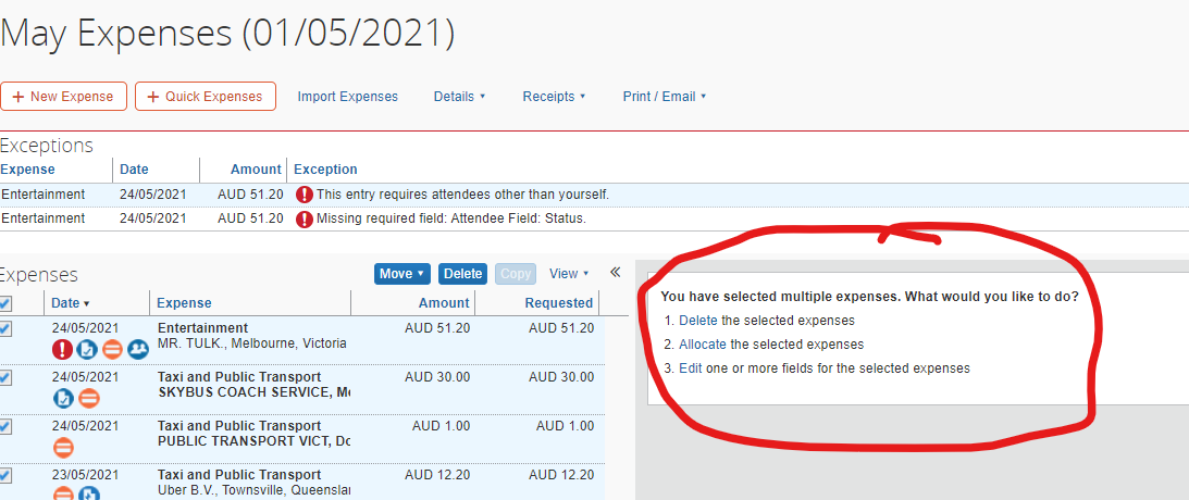 Solved Next Gen Ui Cant Edit Multiple Expenses Sap Concur Community