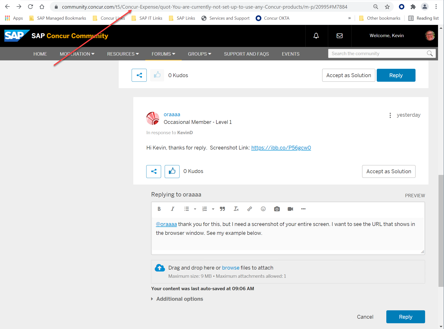 Solved: "You are currently not set up to use any Concur pr... - SAP ...