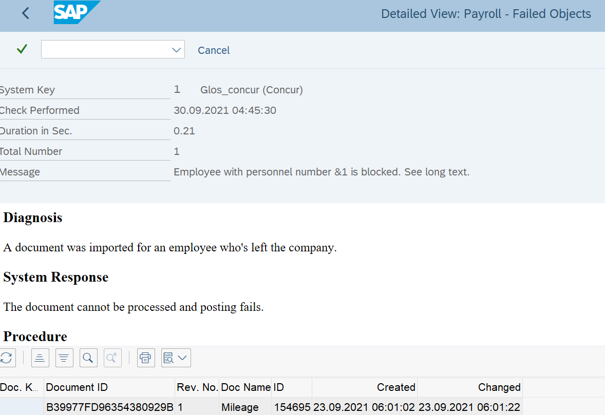 Payroll Integration Employee Inactive Sap Concur Community