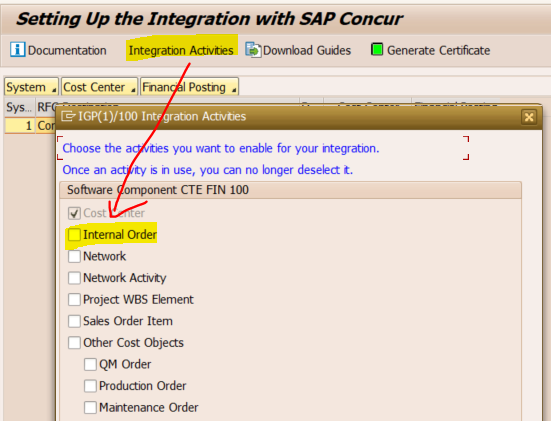 Internal Order was created in SAP but not showing ... - SAP Concur ...