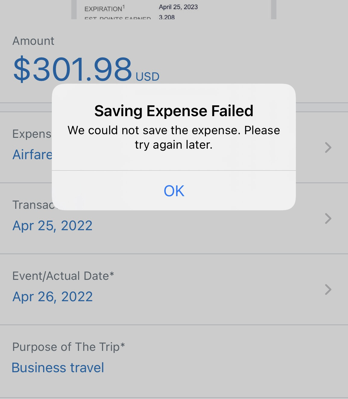 Concur Mobile App Not Working On Ios 15 4 1 Sap Concur Community