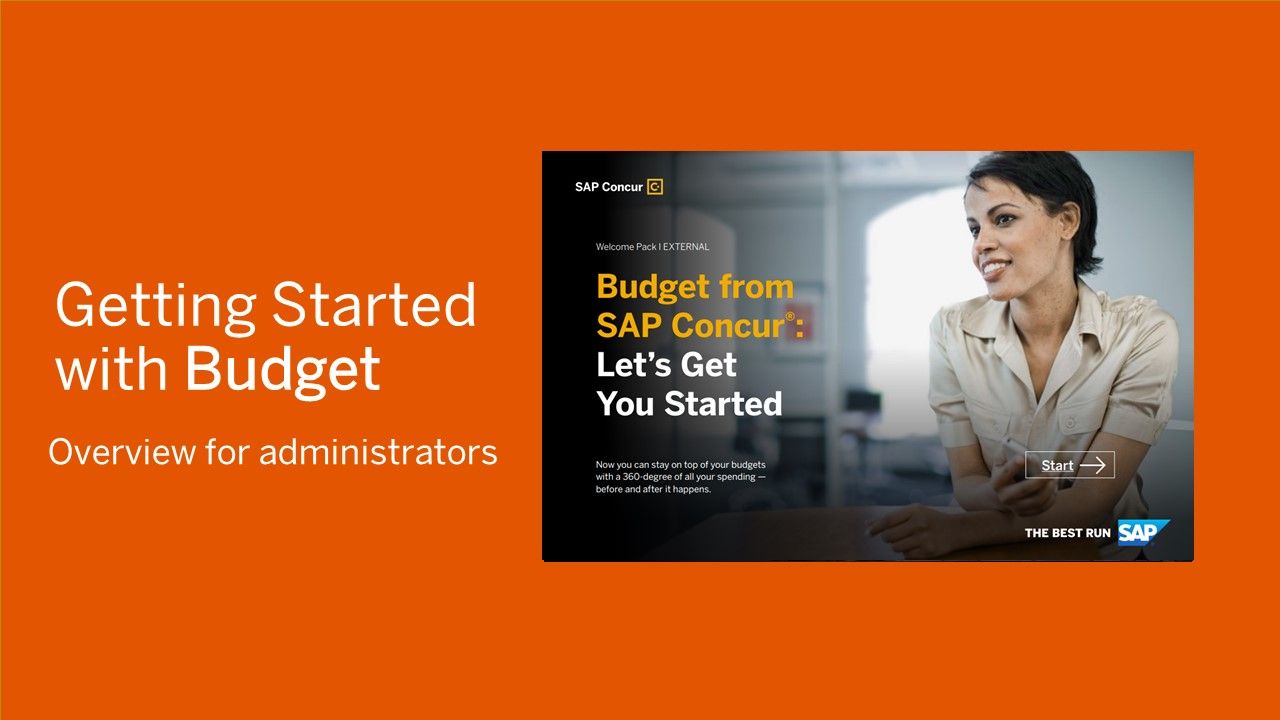 Budget From Sap Concur Product Guide For Admins
