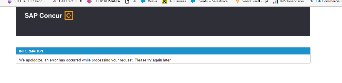 Unable to contact Concur Support - SAP Concur Community