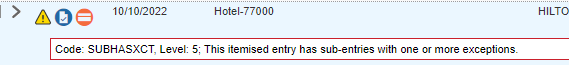 Solved Exception Code For Hotel Transaction Sap Concur Community