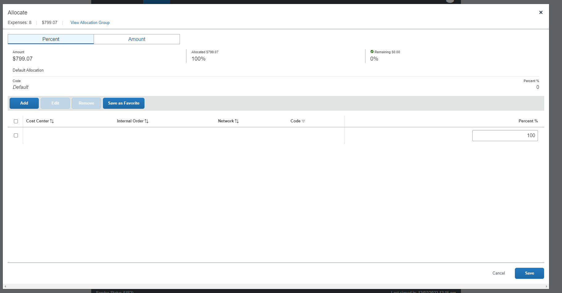Allocation Blank Sap Concur Community