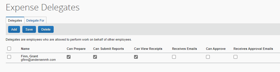 Delegation - SAP Concur Community