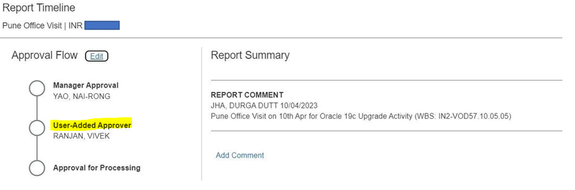 Getting alert to add second approver even after ad... - SAP Concur ...