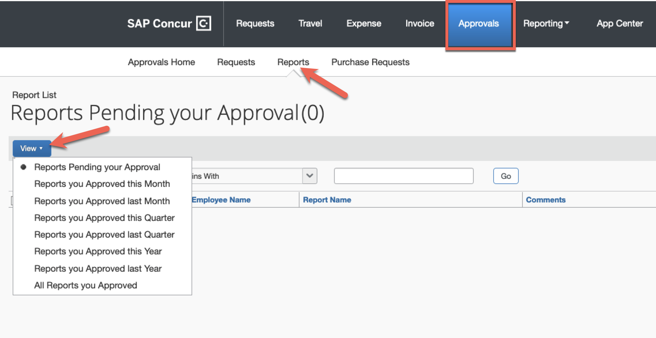 Solved Manager Would Like To View Reports That He Has Pre Sap Concur Community